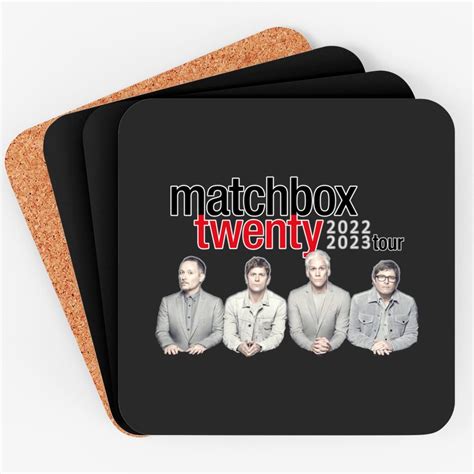 Matchbox Twenty 2023 Tour Coasters Matchbox 20 Slow Dream Tour