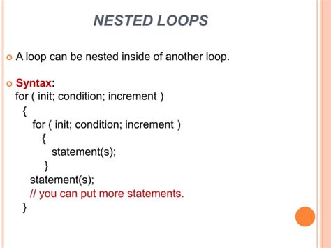 Loops In C Pptx Programming Languages Computing
