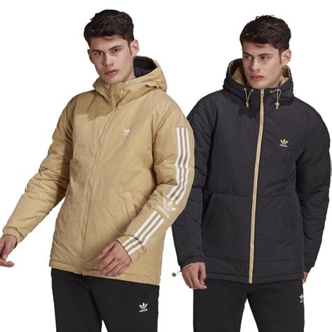 Buy Adidas Originals Mens Lock Up Padded Winter Jacket Beige Toneblack