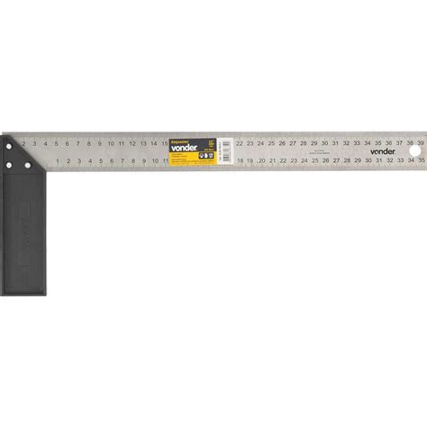 Esquadro Para Carpinteiro 14 Com Cabo Plástico Vonder