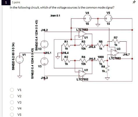 Solved In The Following Circuit Which Of The Voltage Sources Is The