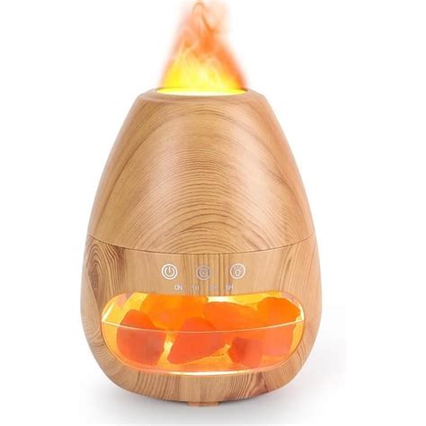 2 En 1 Diffuseur D Huiles Essentielles Lampe En Cristal De Sel Himalaya