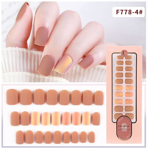 Nuoweitong Press On Nailsthe New Wearable Nail Long Tip Shaped