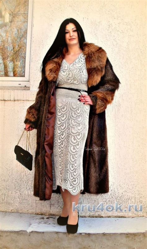 Платье крючком Работа Татьяны КолесниченкоТарчевскойТриКОТАж