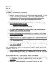 Understanding Databases Key Concepts And SQL Operations Course Hero