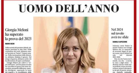 Giorgia Meloni Uomo Dell Anno Mario Sechi Ha Cancellato La Guerra