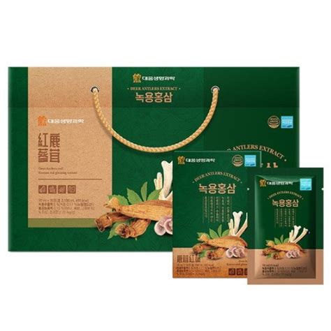 대웅생명과학 녹용홍삼 70ml 30포 2개 에누리 가격비교
