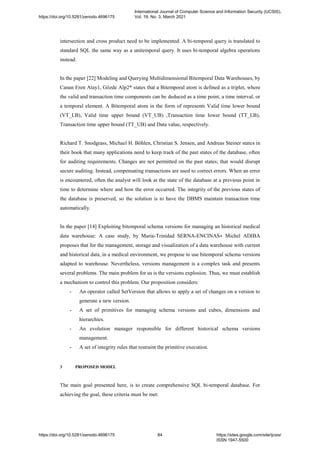 BI TEMPORAL IMPLEMENTATION IN RELATIONAL DATABASE MANAGEMENT SYSTEMS