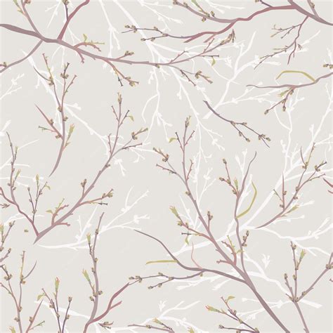 Premium Vector Abstract Tree Branch Fabric Pattern