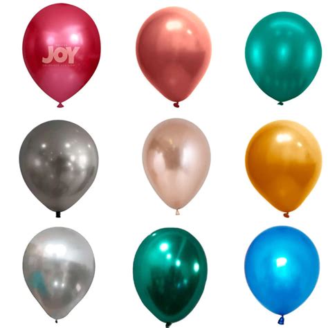 Balão de Látex Nº Metalizado Cromado und Joy