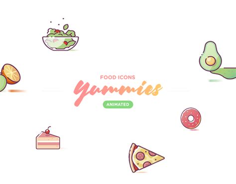 다음 Behance 프로젝트 확인 “yummies Animated Icon Set” Behance