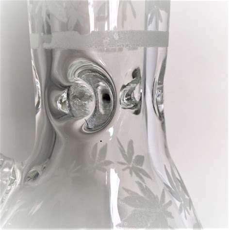 Leaf 14 Glow Glass Beaker Bong 7mm Thick Kings Pipes