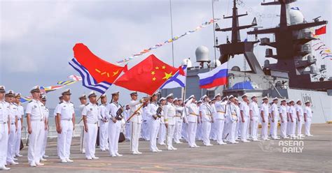 China And Russia Launch Live Fire Naval Exercises In South China Sea