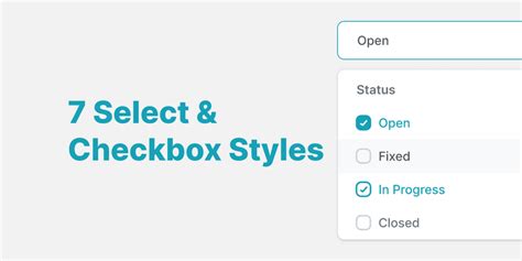 Select Checkbox Styles Figma