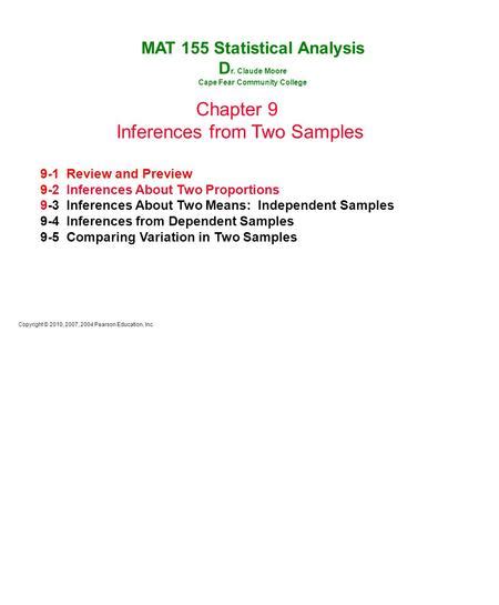 Lecture Slides Elementary Statistics Eleventh Edition - ppt download