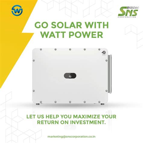 Sns Corporation On Linkedin Solarpower Solarinverter