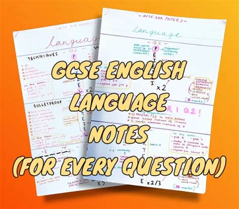 Gcse Aqa English Language Exam Technique Revision Notes Every Exam