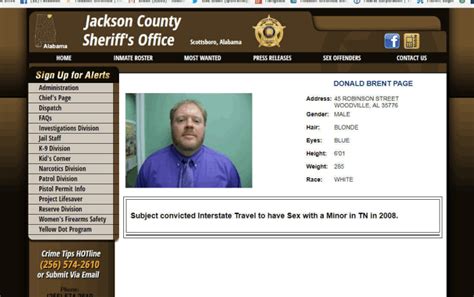 Al Page Donaldbrentsexoffenderregistry Documentcloud