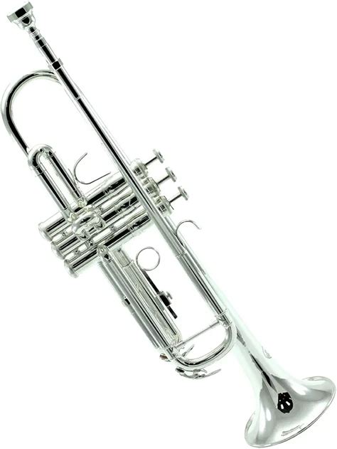 اسکای بند ترومپت Bb برنجی با روکش نقره با کیف، پارچه، دستکش و روغن سوپاپ تایید شده است