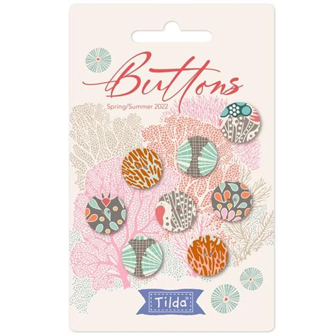 Tilda Buttons Cotton Beach 14 Mm From Tone Finnanger Tilda