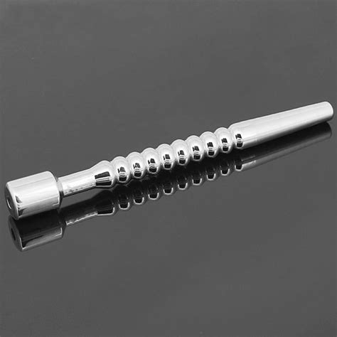 Male Stainless Steel Urinary Plug Catheter Small Beads Metal Tube Pipe