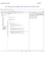 Searching Array Elements Index Linear And Binary Search Methods