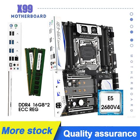X99 E8i Motherboard Set With E5 2680 V4 32gb Ddr4 Ecc Reg Support Nvme