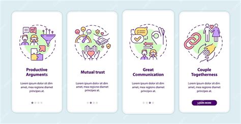 Premium Vector Mature Relationships Signs Onboarding Mobile App Page