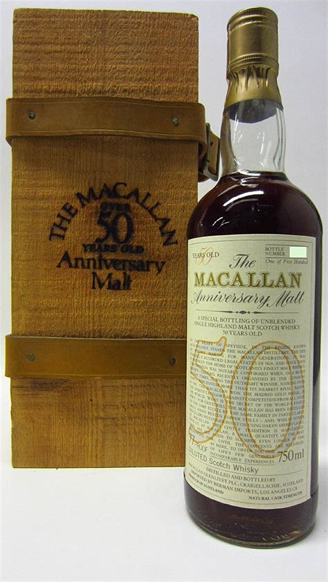 Rarität: The Macallan Anniversary Jahrgang 1928 - 50 Jahre alt 0,7l mit ...