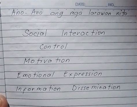 DATE NO Ano Ano Ang Miga Larawan Nito Social StudyX