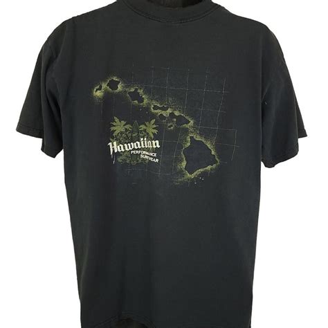 Hawaiian Performance Surfwear T Shirt Vintage 90s Y2k Surfer Surfing