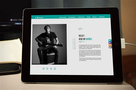 Interactive Resume Template Behance