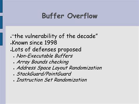 Defeating Instruction Set Randomization Nora Sovarel Ppt Download