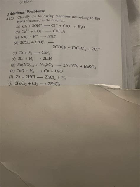 Answered Additional Problems 4 103 Classify The… Bartleby