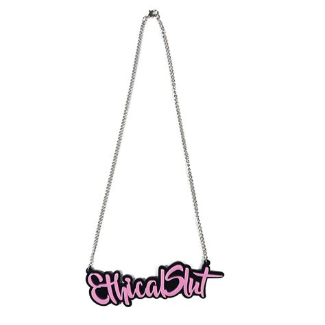 Geeky And Kinky Ethical Slut Necklace Belle Lacet Lingerie