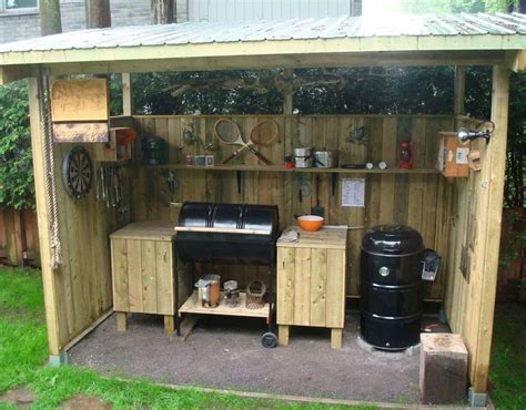 Affordable Backyard Landscaping Ideas You Can Look Into Bbq Shed