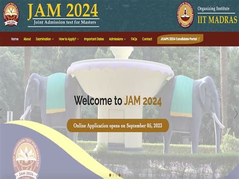 Iit Madras Jam 2024 Application Process September 5 Exam On February