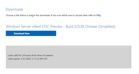How To Download Microsoft Windows Server Build 22538 Preview Iso