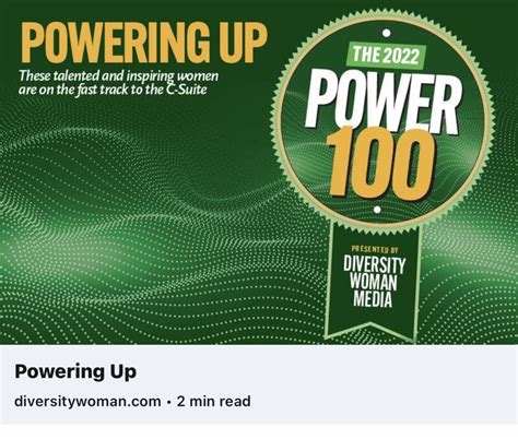 Thanks You Diversity Woman Magazine For The Honor Steffani Penman