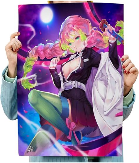 Mitsuri Kanroji Merch Poster Mitsuri Kanroji Cool Art Color Resin