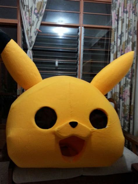 Botarga Pikachu Proceso De La Cabeza 04 By Rockgirl10 On Deviantart