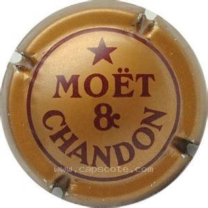 Capsule De Champagne Mo T Et Chandon Mo T En Gros Horizontal Grosse Toile Cuivre Et Marron