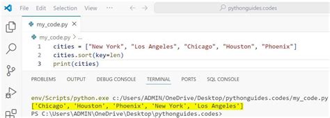 How To Sort An Array In Python