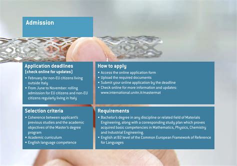 Master In Materials Engineering Brochure Pdf