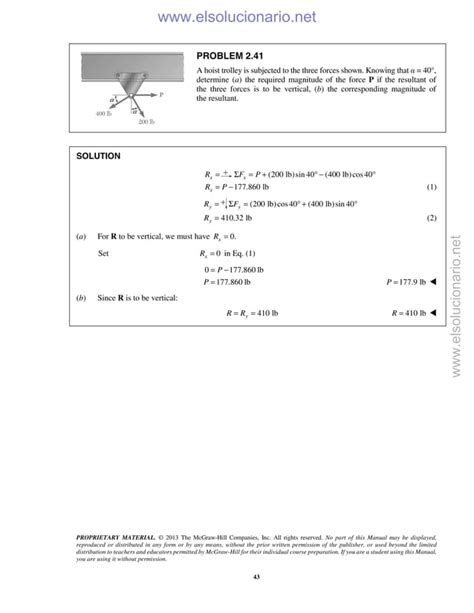 Beer Vector Mechanics For Engineers Statics Th Solutions PDF