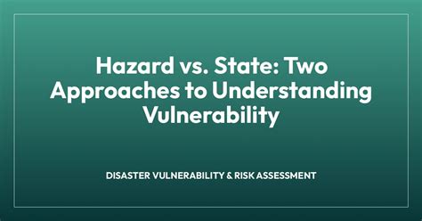 Disaster Vulnerability And Risk Assessment • Disaster Shiksha