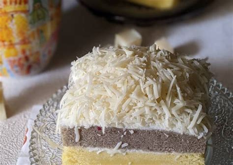 Resep Bolu Susu Lapis Talas Kukus Steamed Cake Oleh Saudah Cookpad