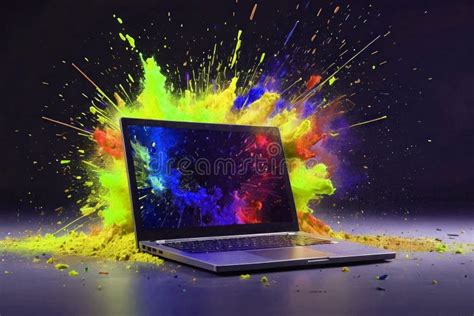 A Bright Image For Advertising Equipment Repair Banner A Laptop With