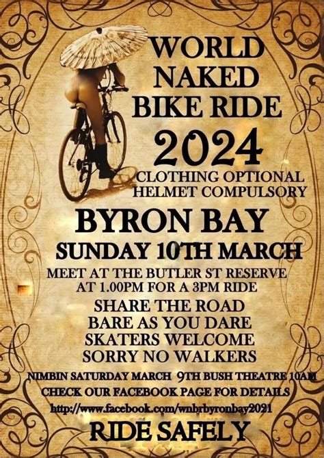 World Naked Bike Ride Byron Bay March The Official ByronBay Guide