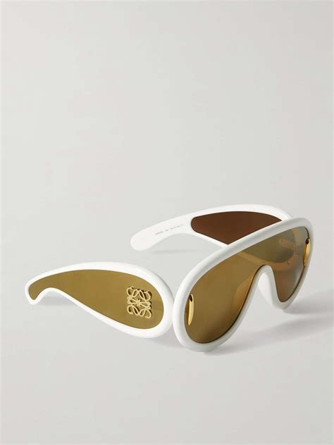 Loewe Eyewear Paulas Ibiza Wave Mask Oversized D Frame Embellished